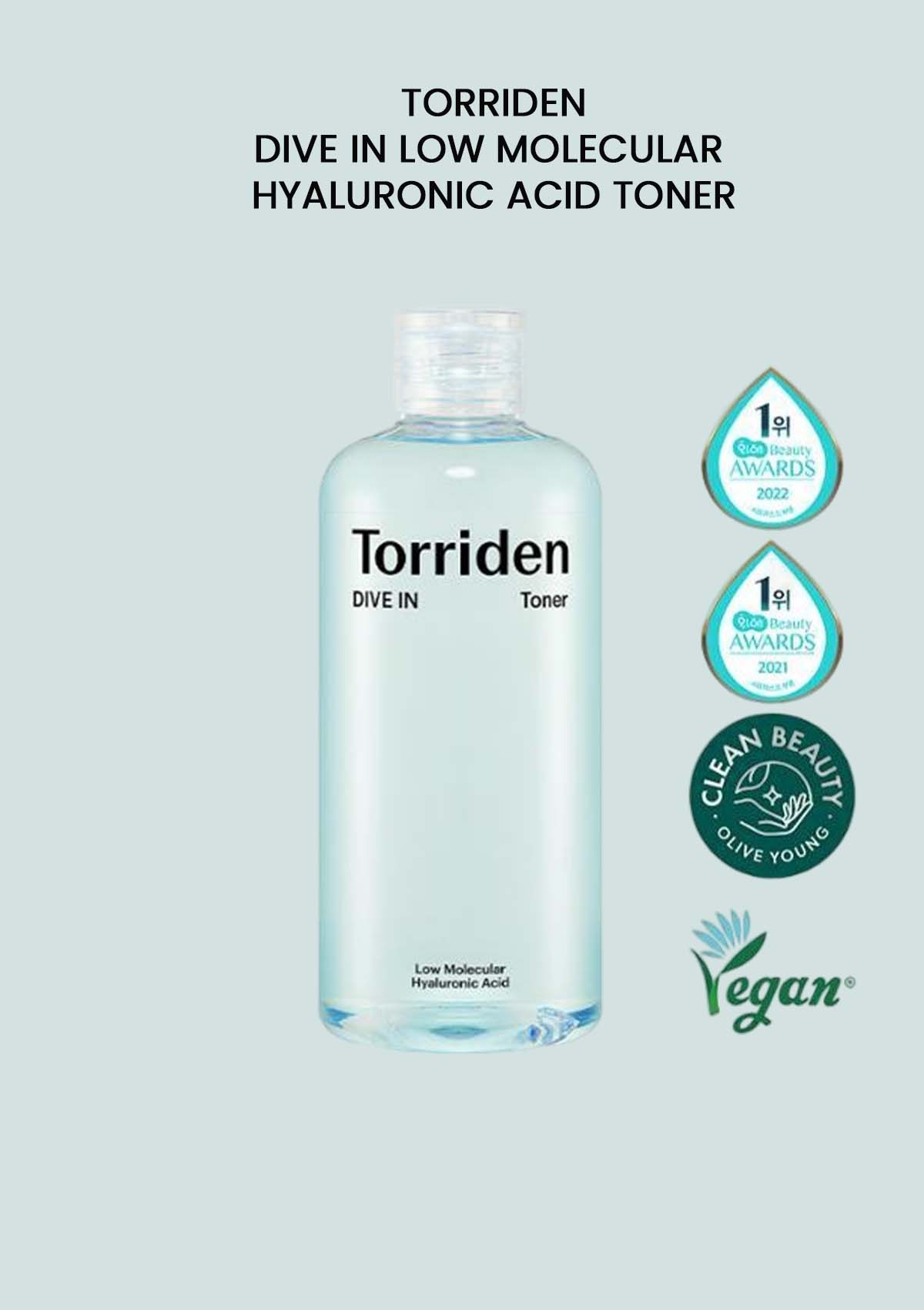 [TORRIDEN] Dive In Low Molecular Hyaluronic Acid Toner 300ml - COCOMO