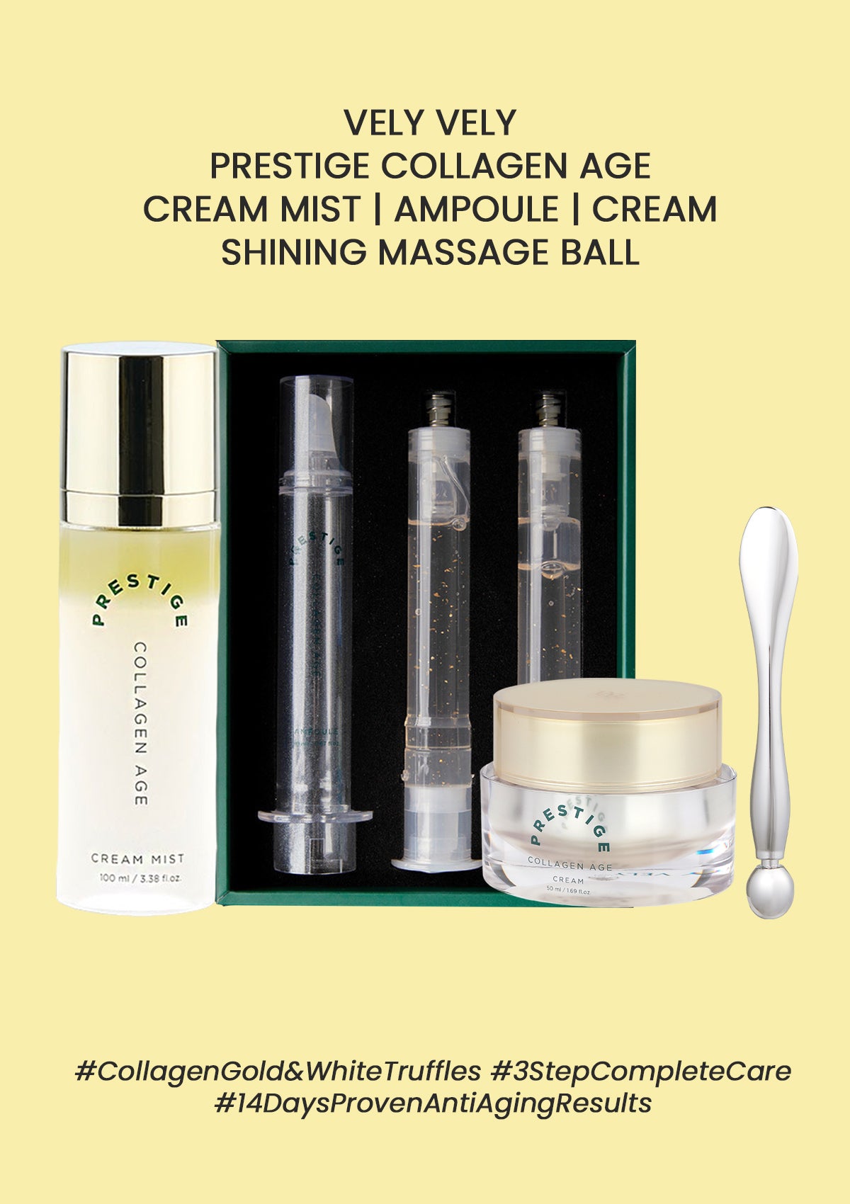 [VELY VELY] Prestige Collagen Age Cream Mist | Ampoule | Cream | Shini ...