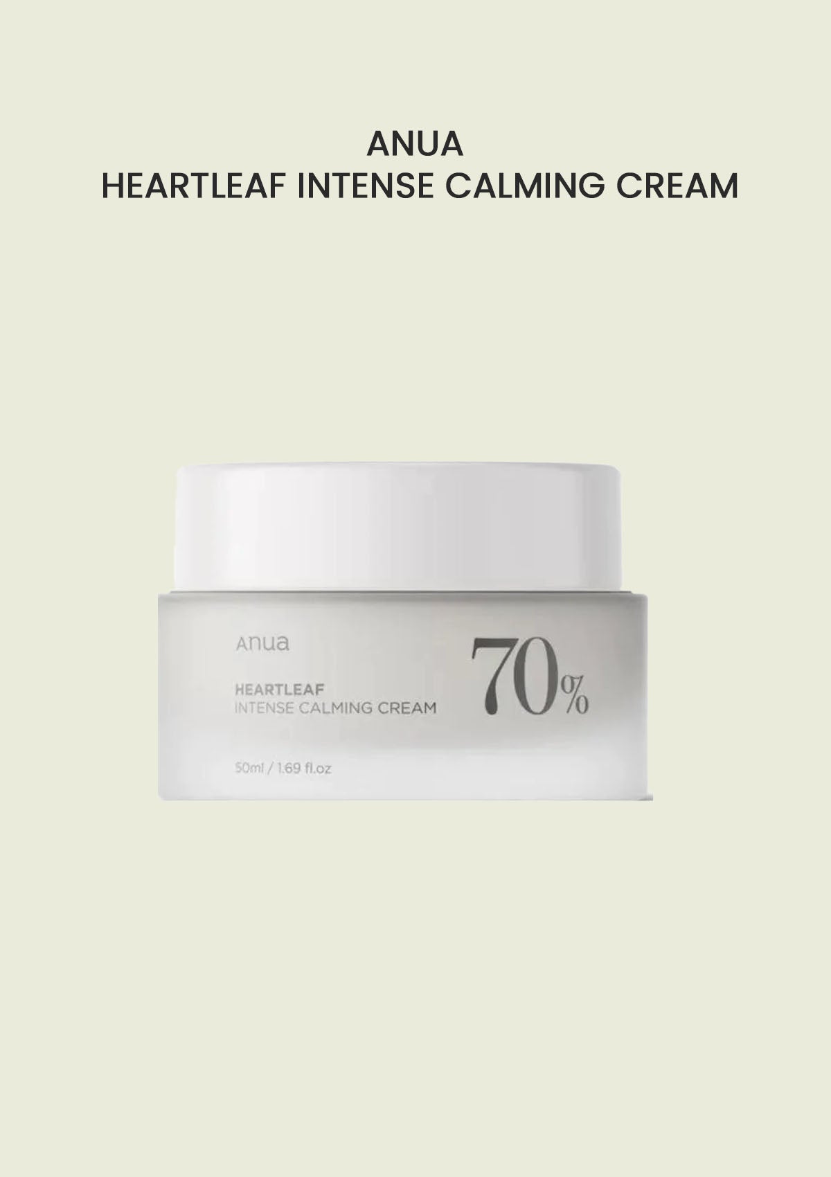 [ANUA] Heartleaf 70% Intense Calming Cream 50ml – COCOMO