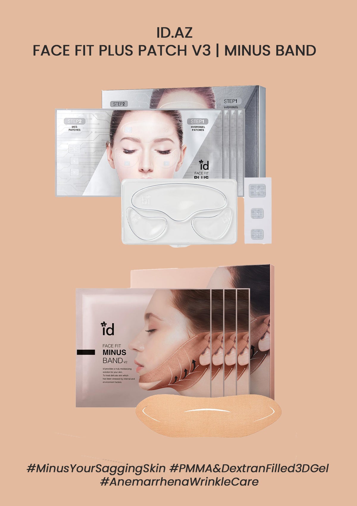 ID.AZ Face Fit Plus Minus Kit – Firming & Contour Care System – COCOMO