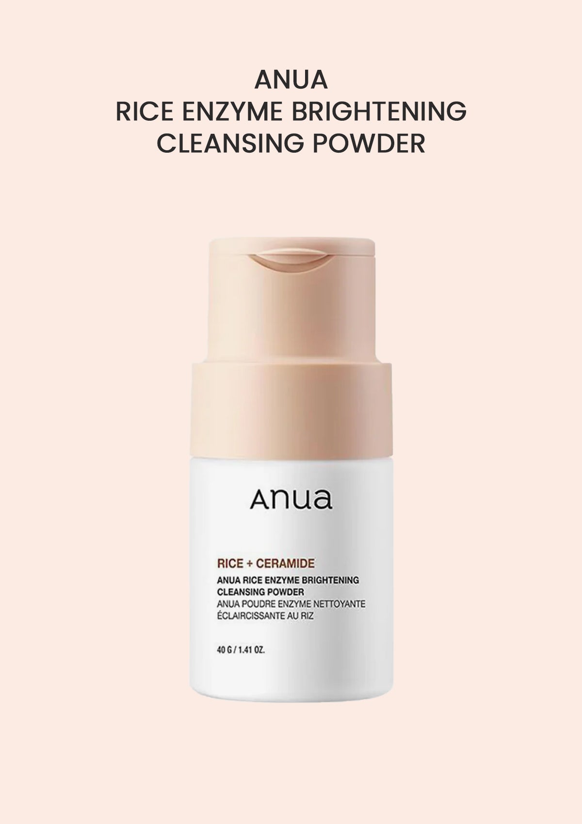 [ANUA] Rice Enzyme Brightening Cleansing Powder 40g – COCOMO