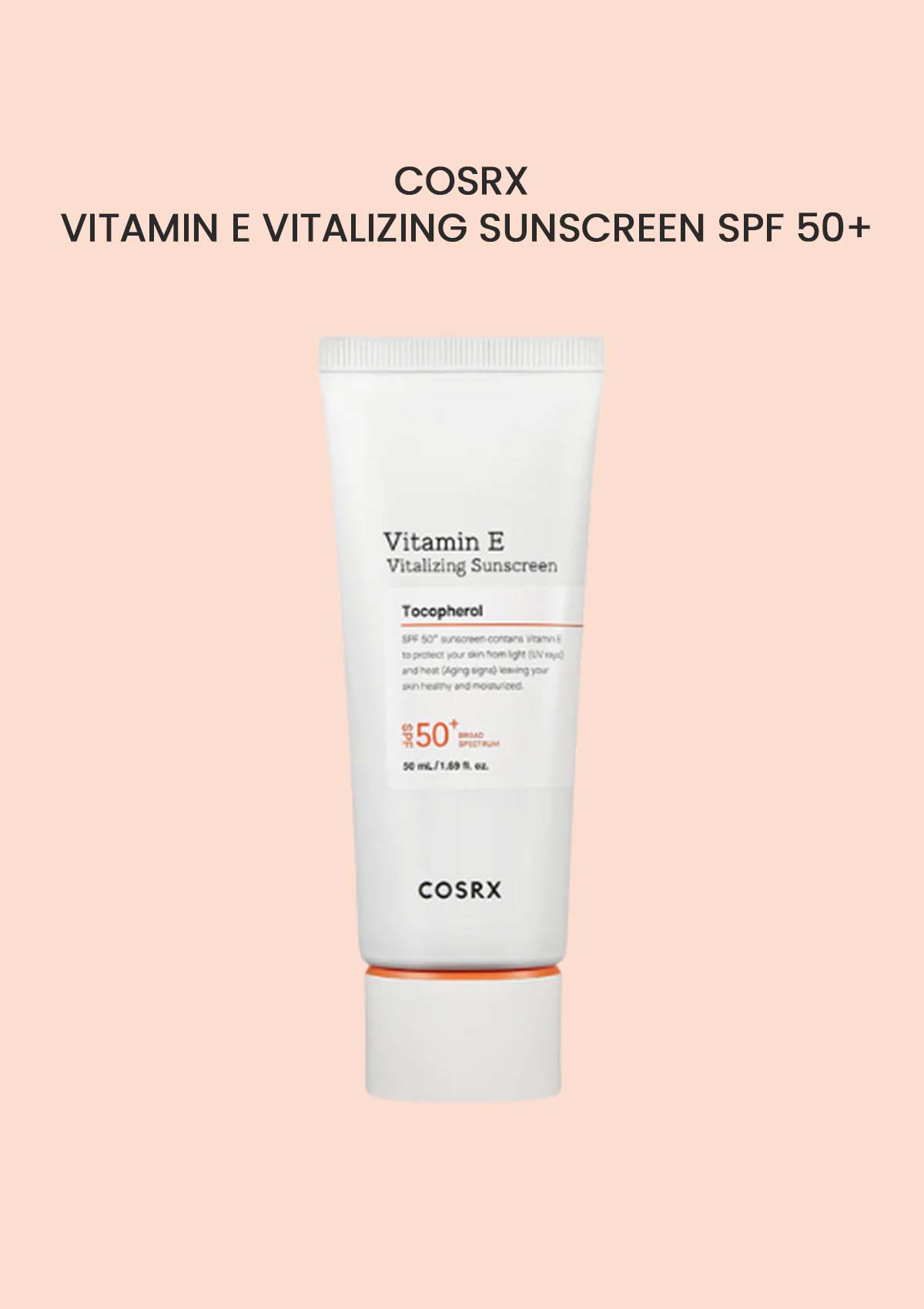 [COSRX] Vitamin E Vitalizing Sunscreen SPF 50+ 50ml – COCOMO
