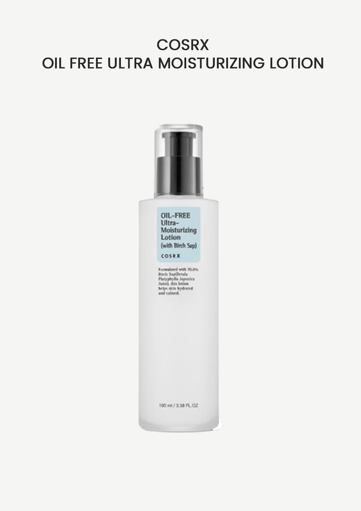 [COSRX] Oil-Free Ultra- Moisturizing Lotion with Birch Sap 100ml – COCOMO