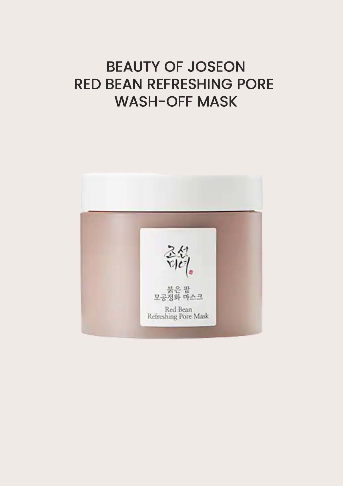 BOJ Red Bean Pore Mask – Refresh & Smooth SG – COCOMO