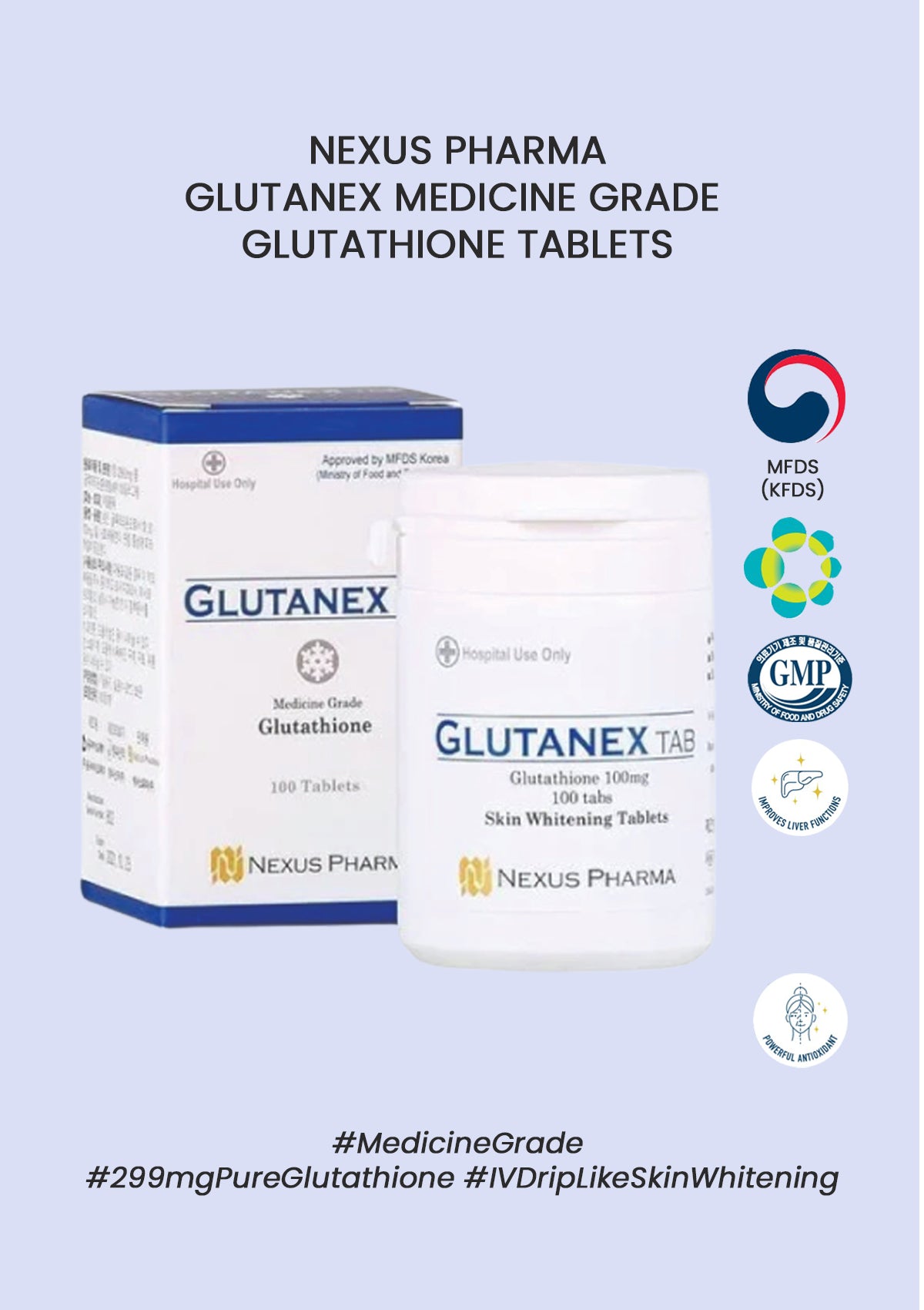 Nexus Pharma Glutanex Tablets – Antioxidant Skin & Wellness Support ...