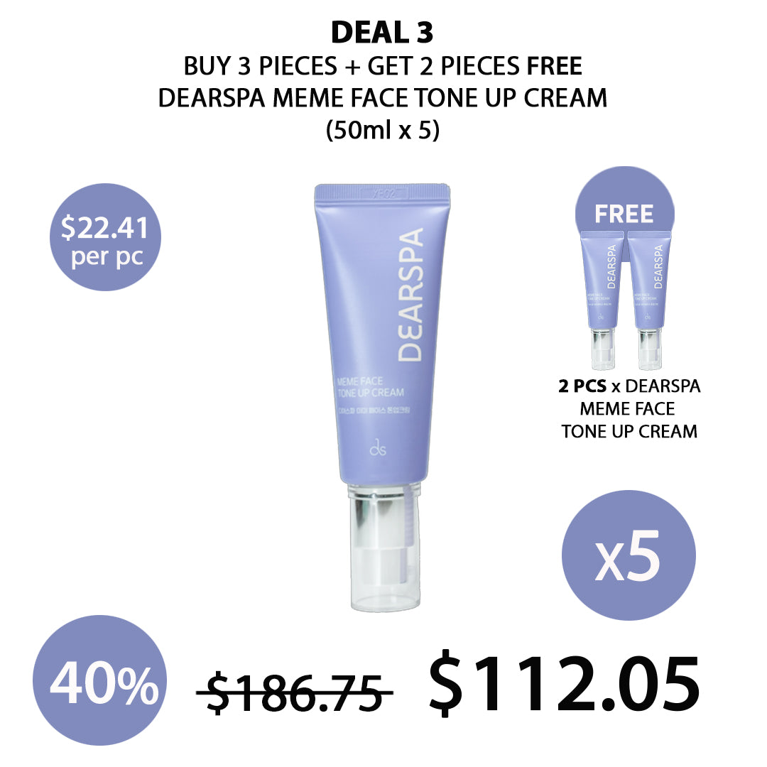 Dearspa Tone Up Cream Range – Face & Body Instant Brightening – COCOMO