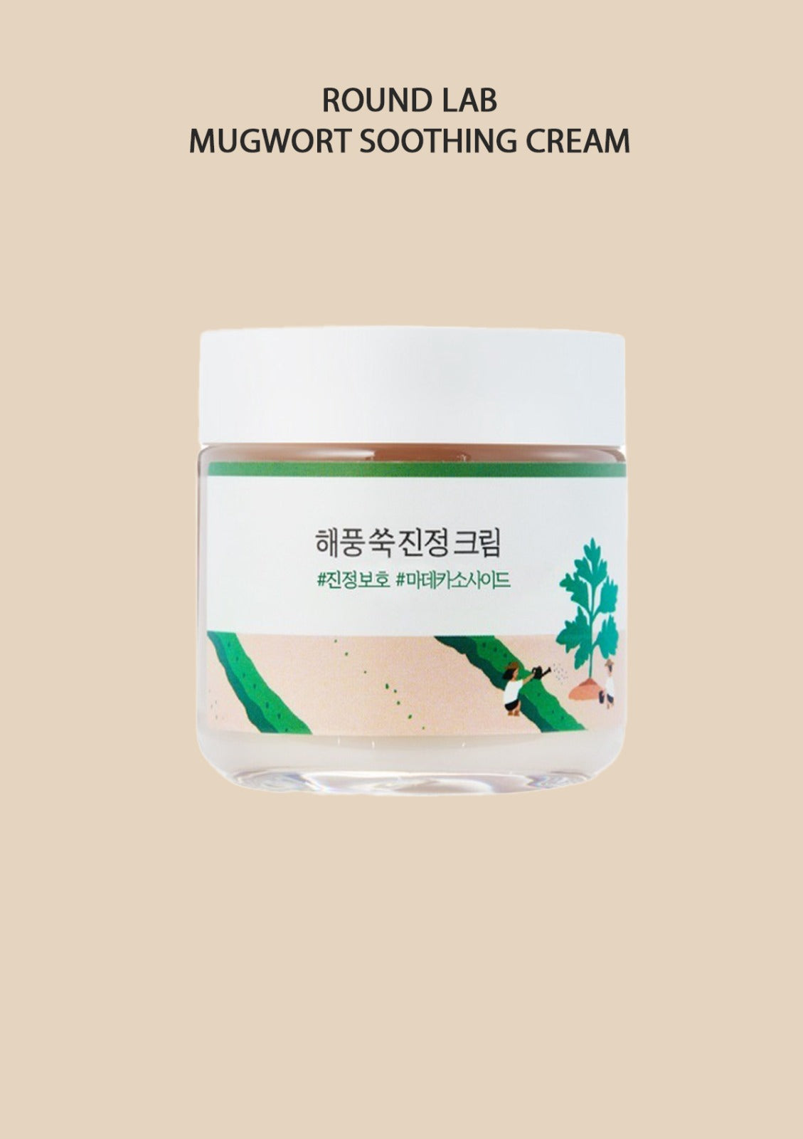 [ROUND LAB] Mugwort Soothing Cream (Moisturizer) 80ml – COCOMO